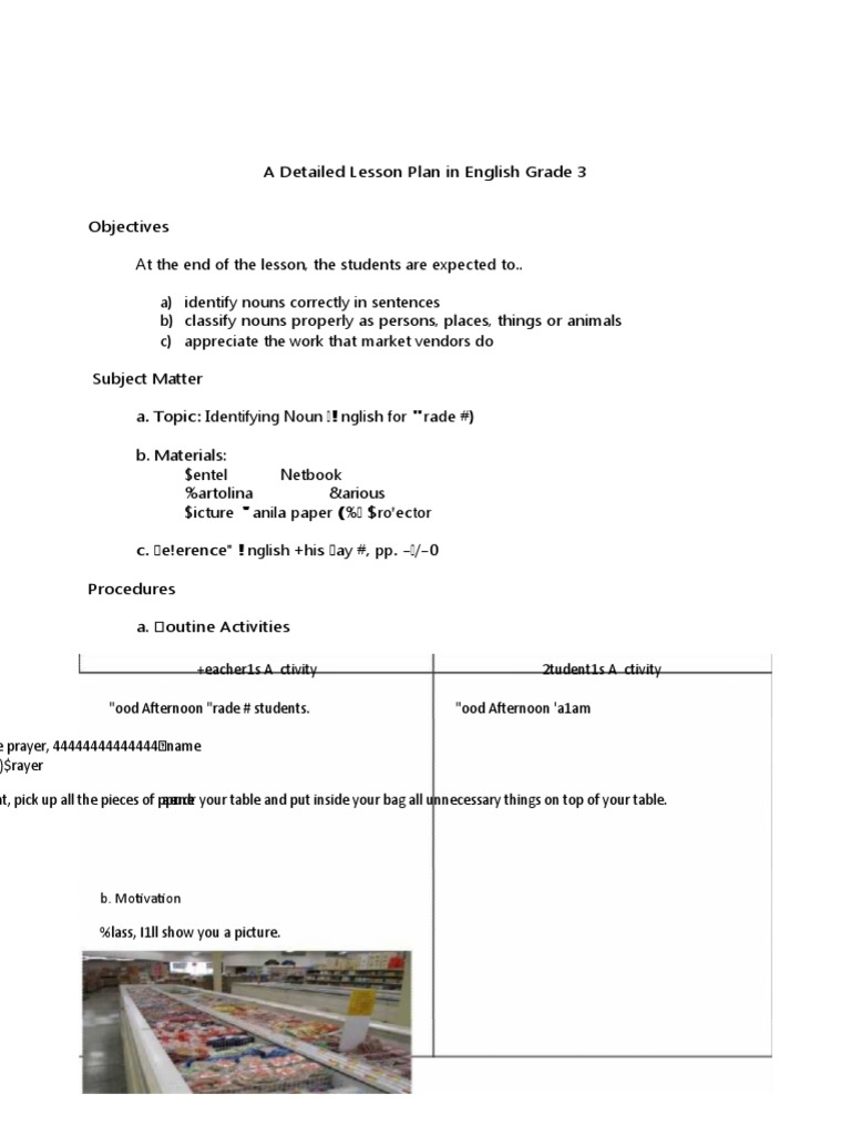 Detailed Lesson Plan in English | PDF | Language Arts & Discipline