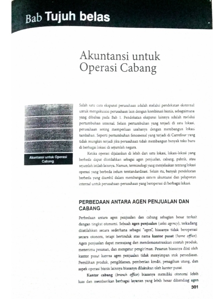 Bab 17 - Akt Perusahaan Cabang | PDF