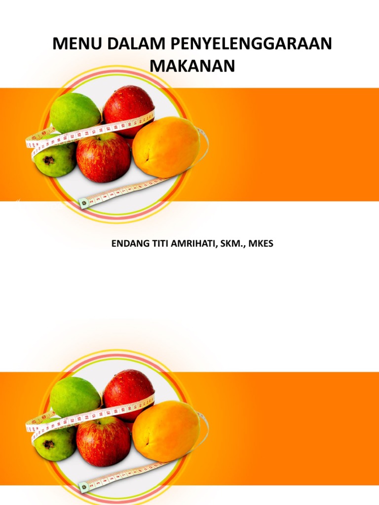 Jenis dan Fungsi Menu Makanan | PDF