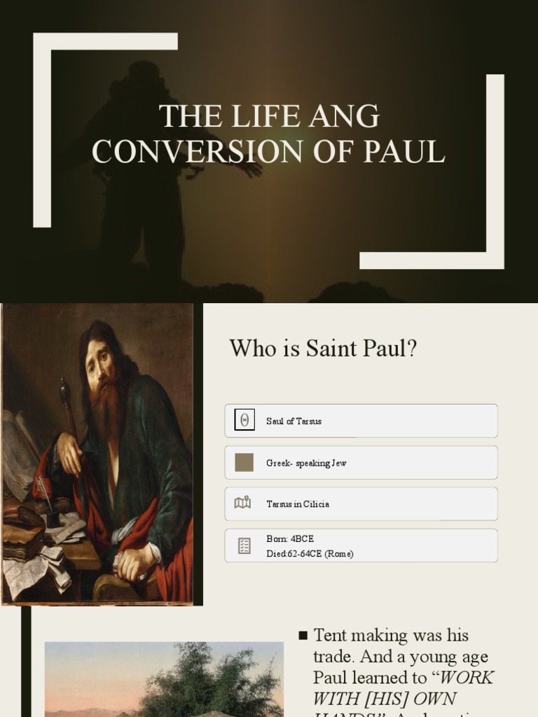 Conversion of Saint Paul Explained | PDF | Paul The Apostle | New ...