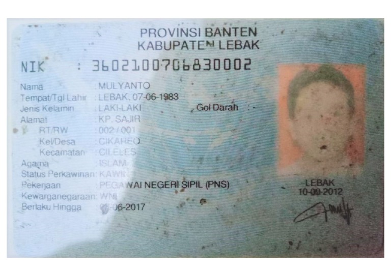 KTP Pak Mulyanto | PDF