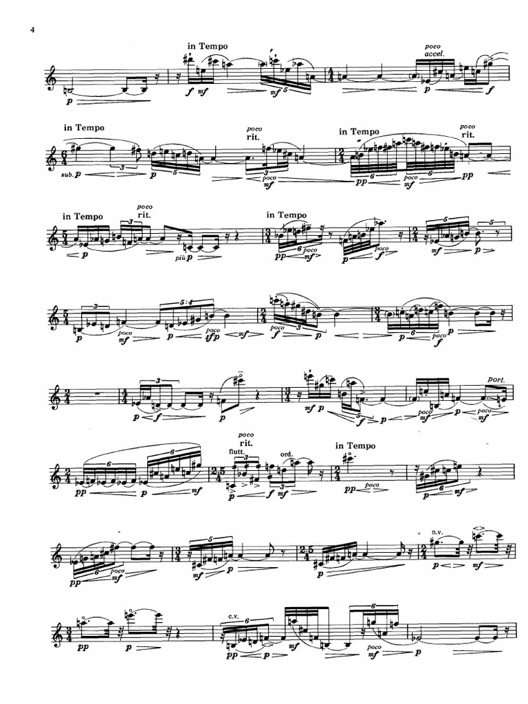 Takemitsu - Air (Flute) (Glissé (E) S) 2 | PDF