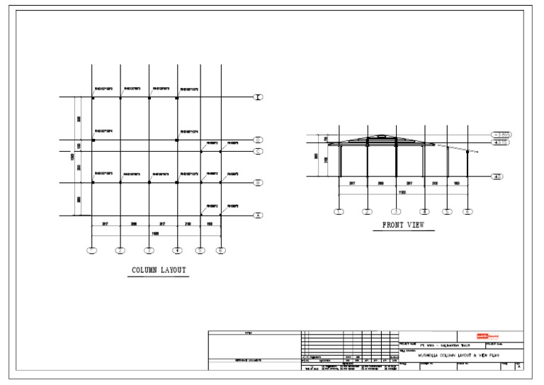 Musholla Column Layout Plan | PDF