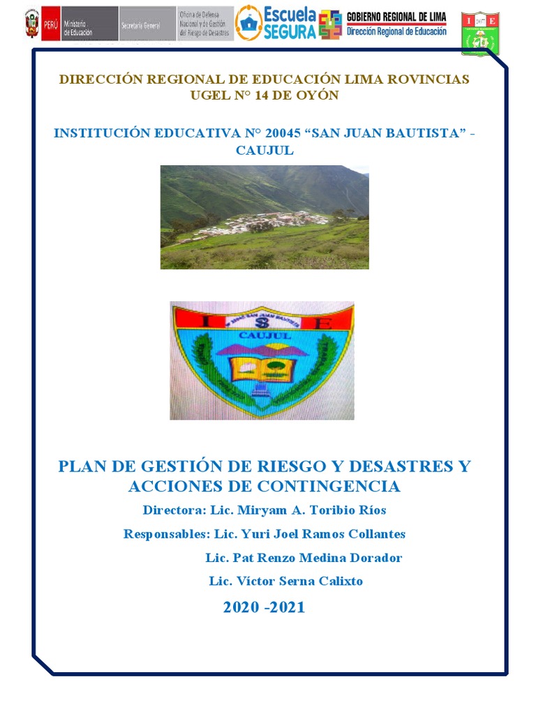 Plan GRD Ie 20045 | PDF | La seguridad | Bienestar