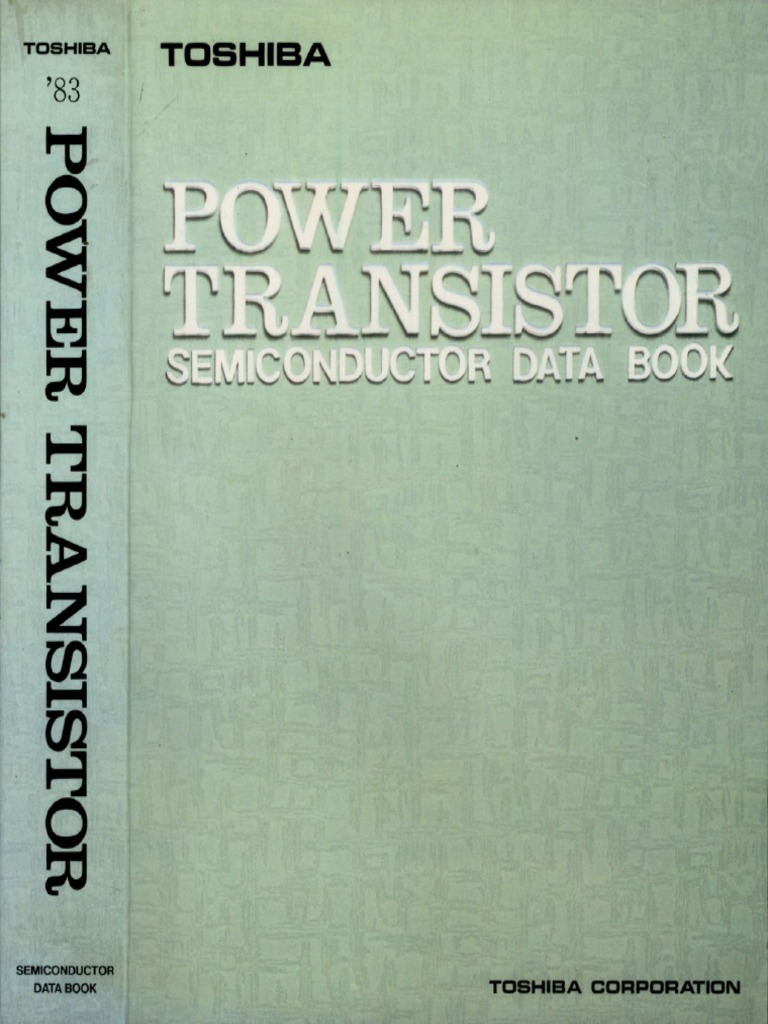 Toshiba Power Transistor Semiconductor Data Book 1983 | PDF