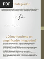 Amplificador Integrador Fundamentos y Aplicaciones | PDF | Amplificador ...