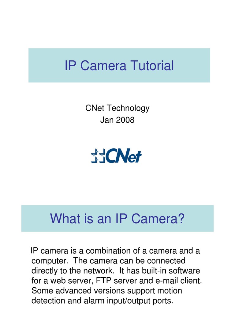 Ip Camera Tutorial Eng | PDF
