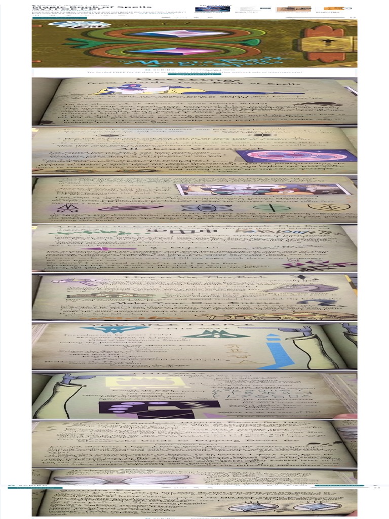 SVTFOE Magic Book of Spells PDF | PDF