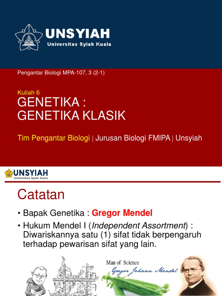 Genetika Klasik dan Pewarisan Sifat | PDF