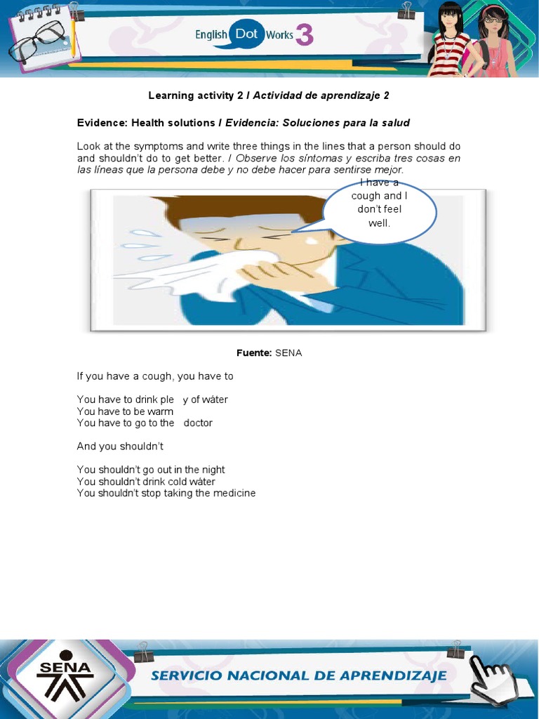 Learning Activity 2 / Actividad de Aprendizaje 2 Evidence: Health Solutions / Evidencia ...