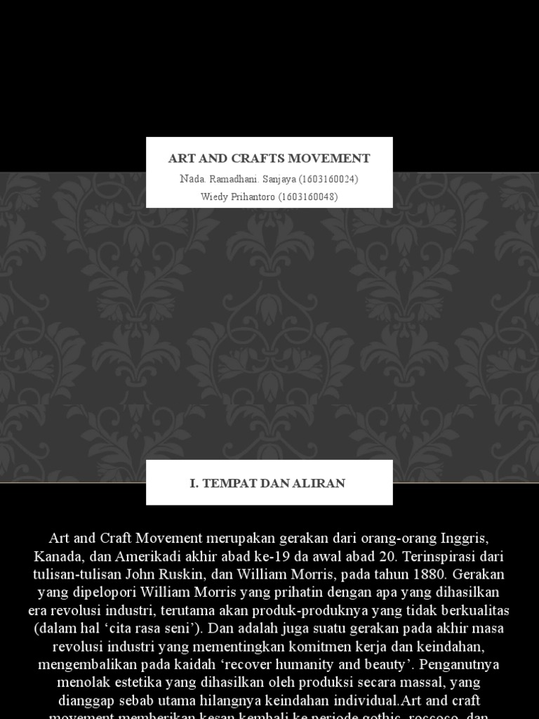 Art and Crafts Movement | PDF