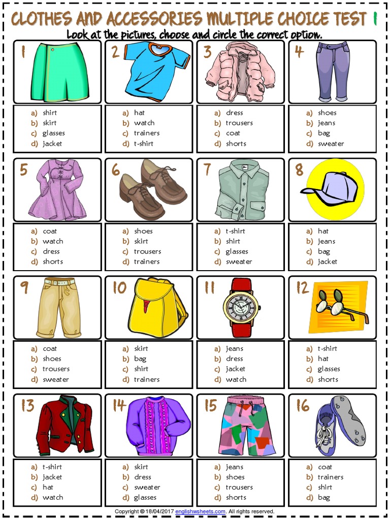 Homework Clothes 1 | PDF | Fashion Accessories | Sweater