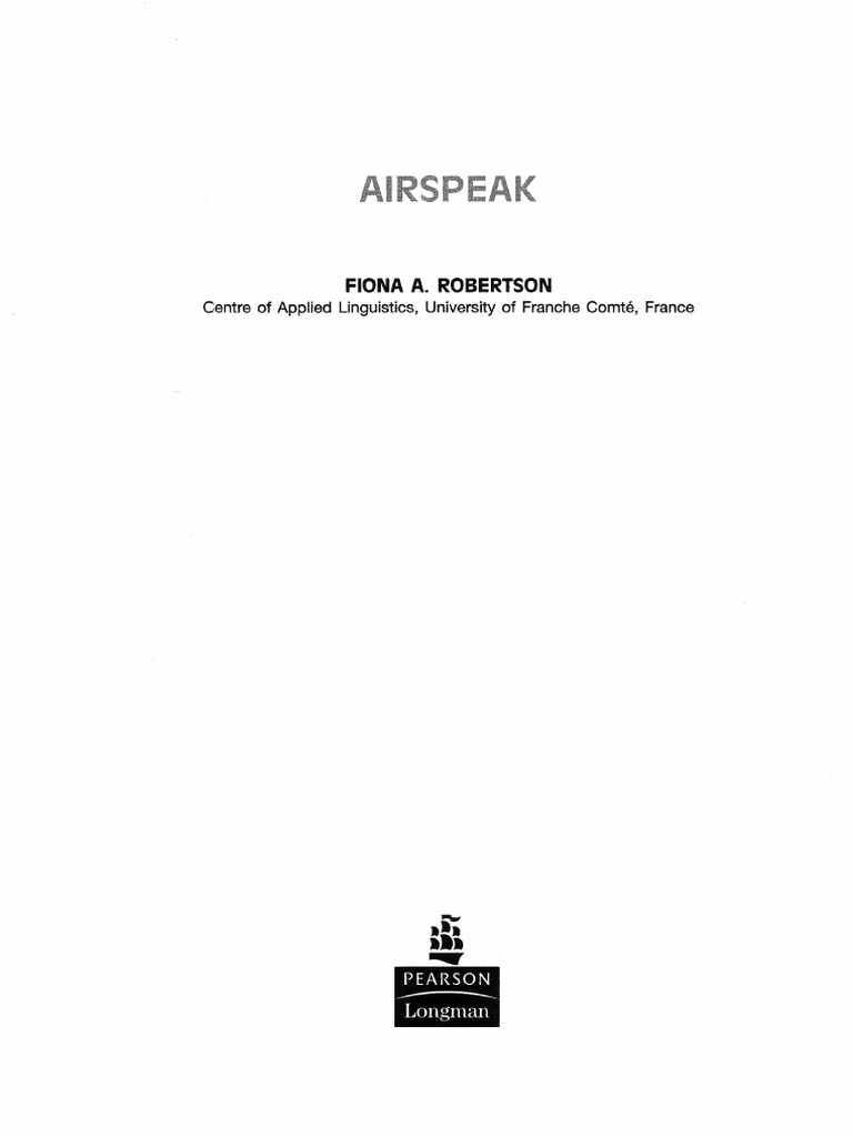 Airspeak Coursebook by Robertson Fiona A Z-Lib Org | PDF