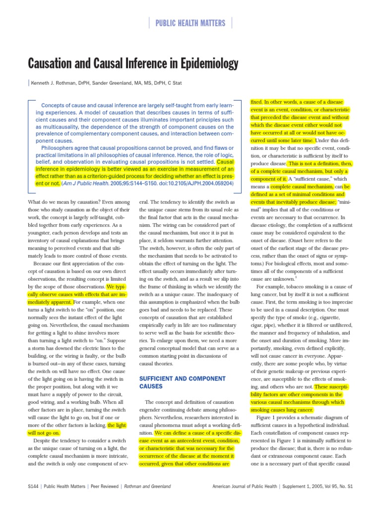 Causalidad ROTHMAN | PDF | Causality | Hypothesis