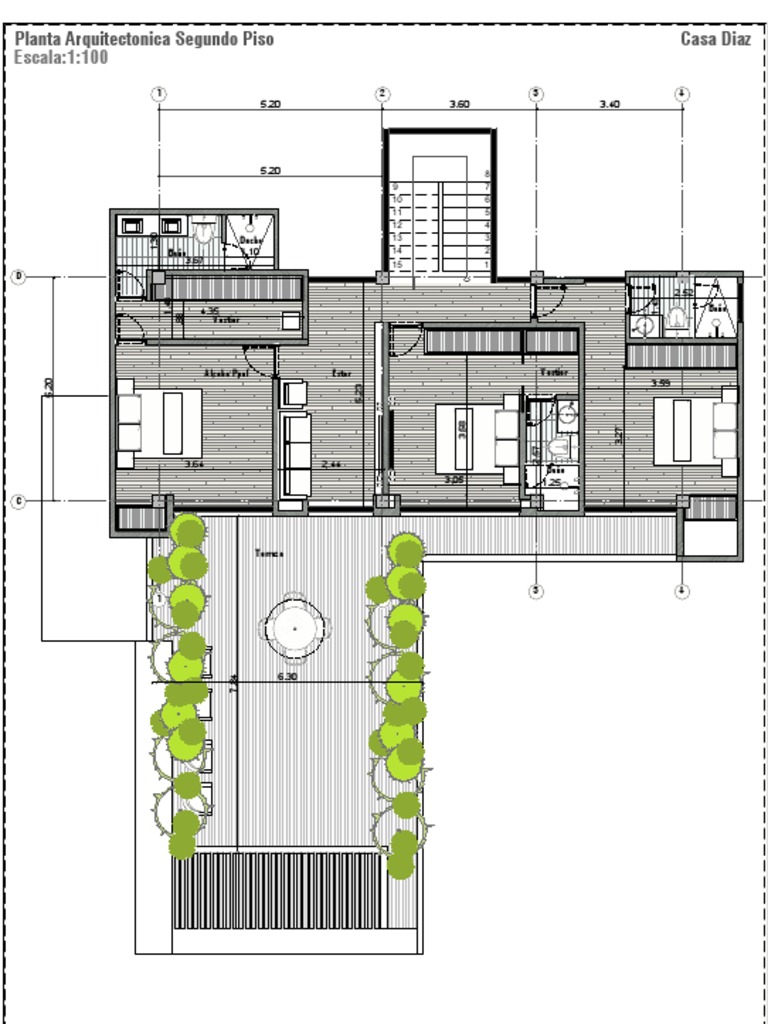 Planos Arquitectónico Segundo Piso | PDF