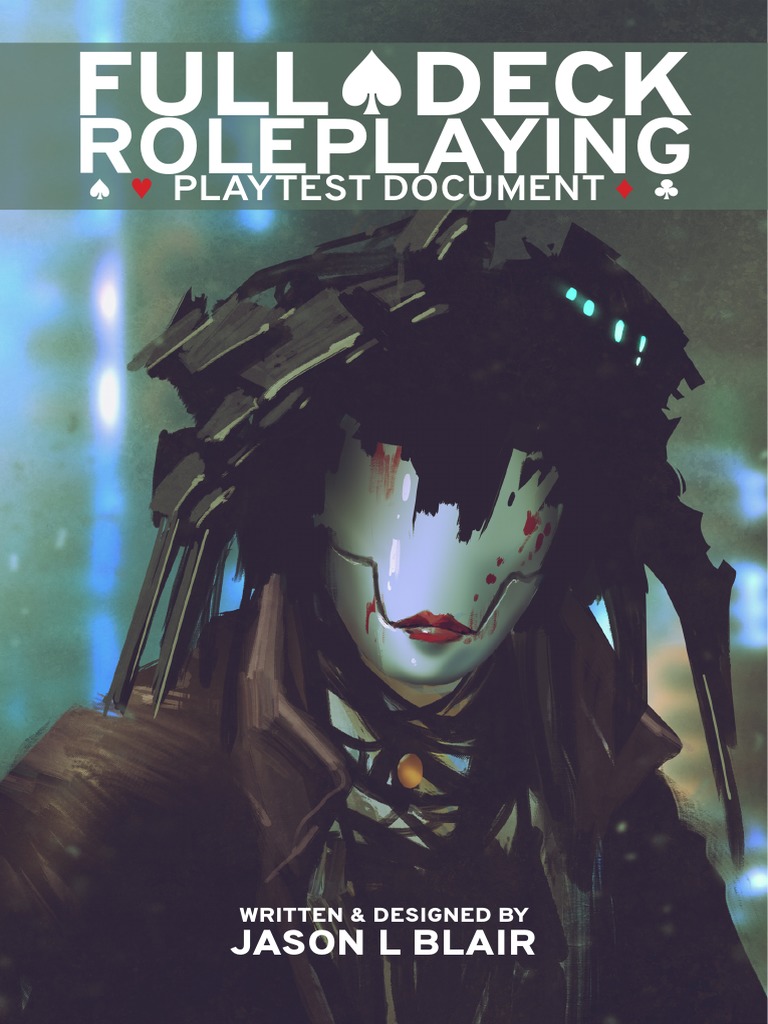 Full Deck Roleplaying Playtest Document | PDF | Playing Cards | Leisure