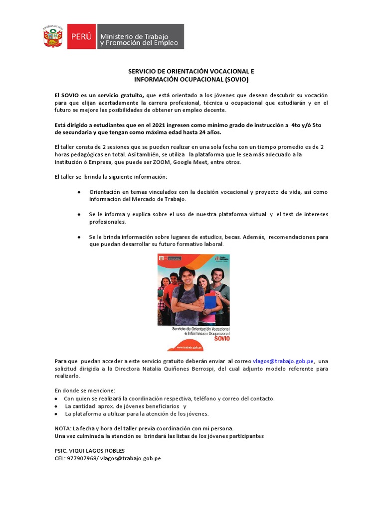 Informacion Sovio 2021 | PDF