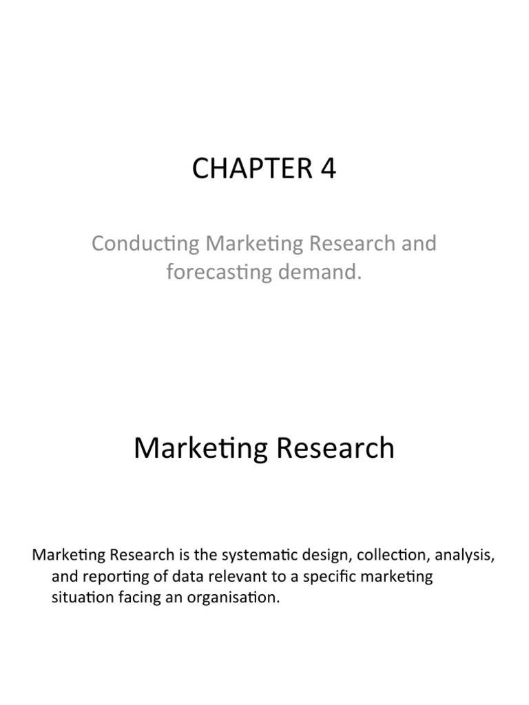 Chapter 4 Marketing Research | PDF | Marketing Research | Sampling ...