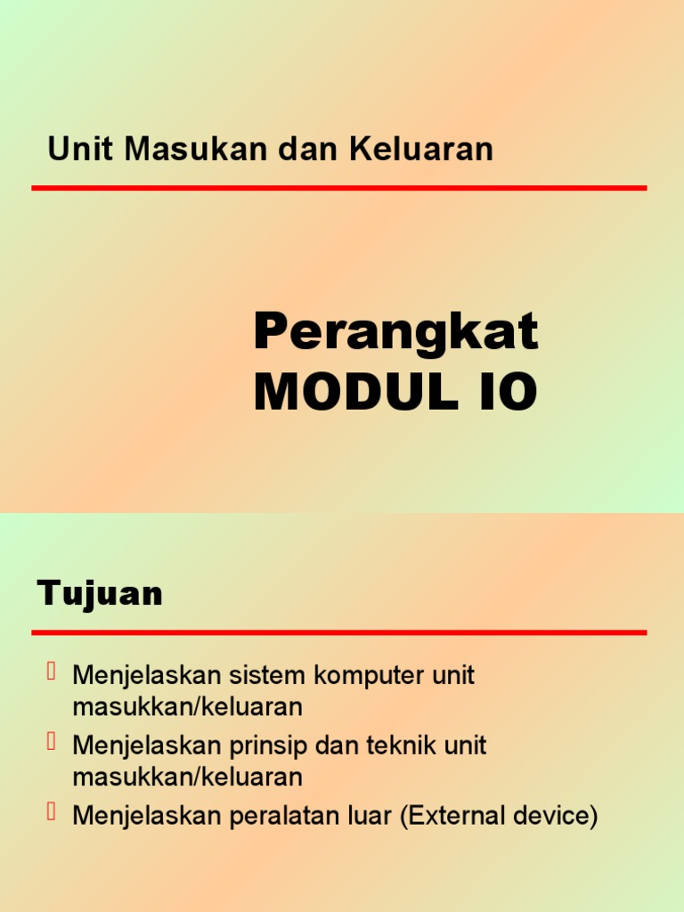 MODUL IO | PDF