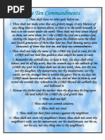 SDA Ten Commandments in Tagalog | PDF | Religion & Spirituality