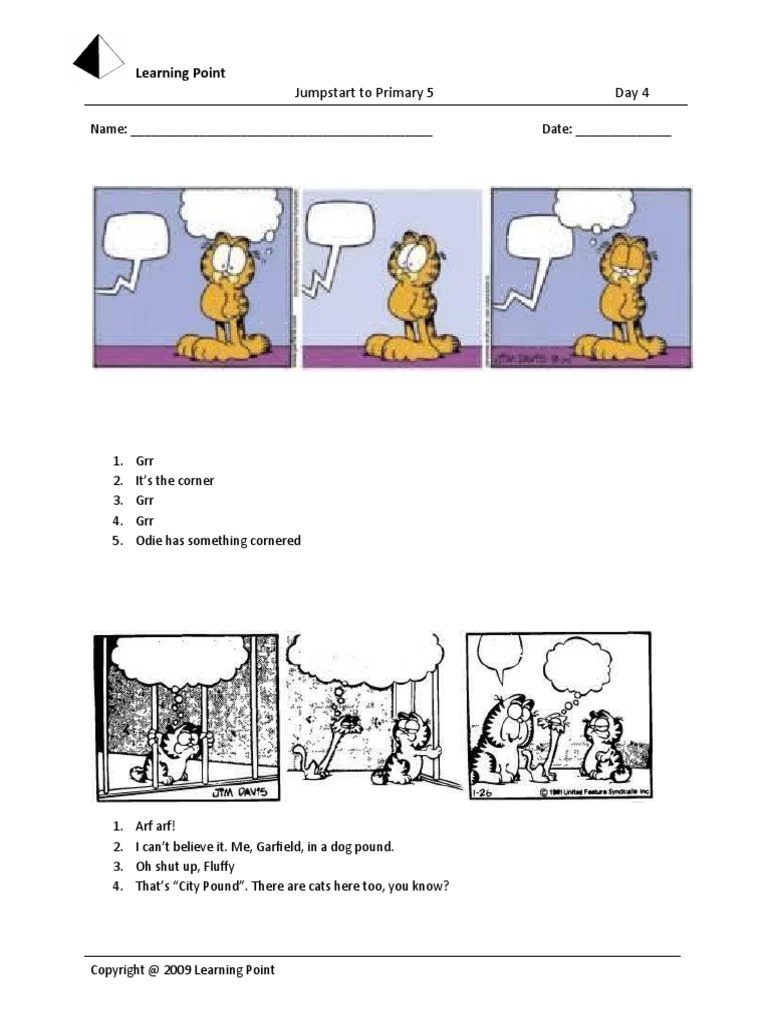 Garfield Worksheet | PDF