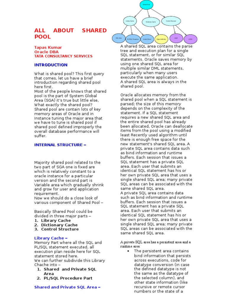 Oracle All About Shared Pool | PDF | Oracle Database | Pl/Sql