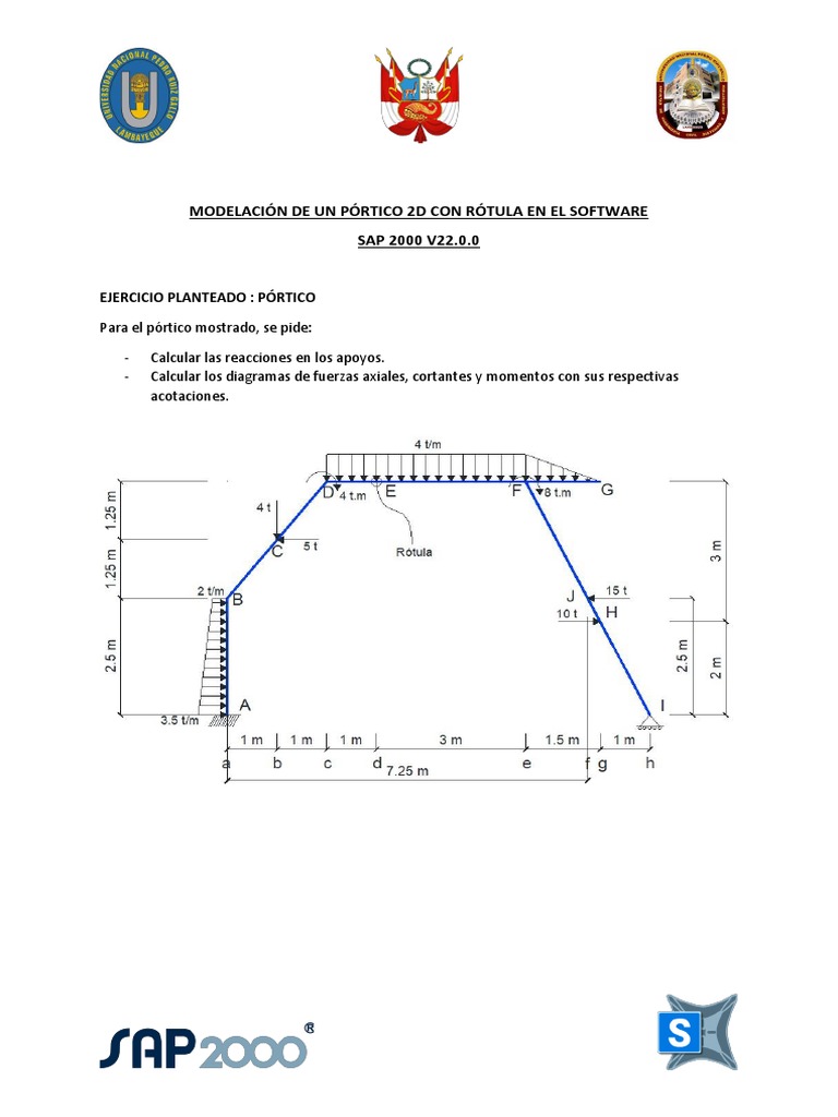 Tutorial Pórtico 2D | PDF