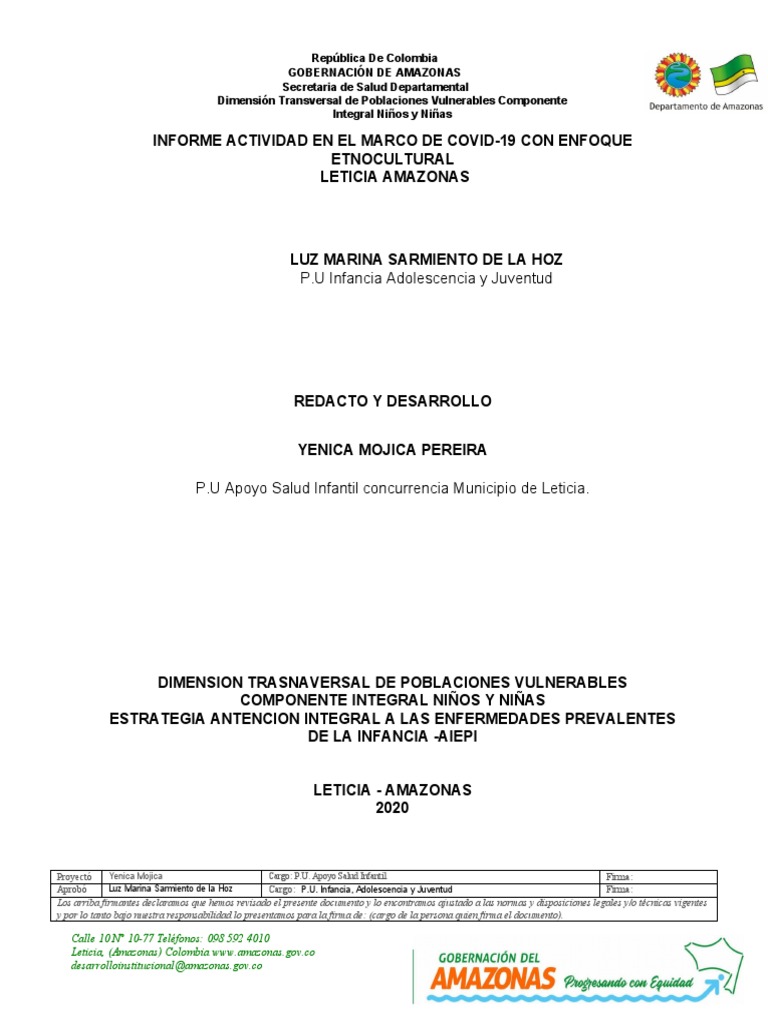 Informe Descritivo Programa IRA - EDA | PDF | Colombia | Bienestar