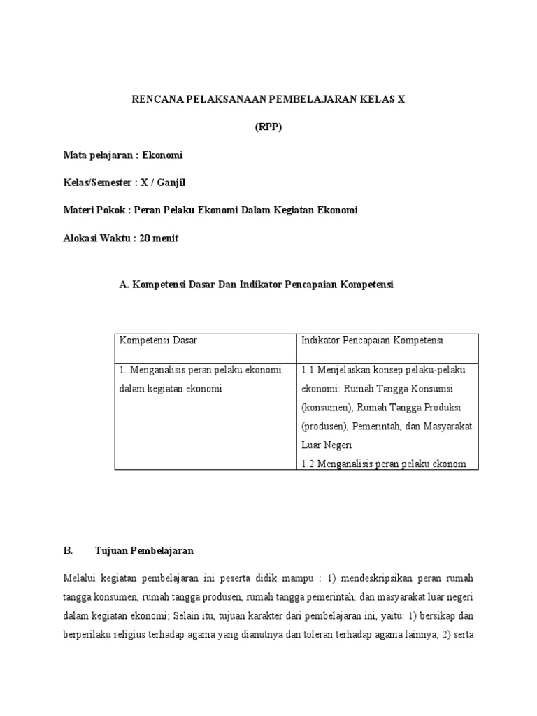 RPP Micro Teaching | PDF