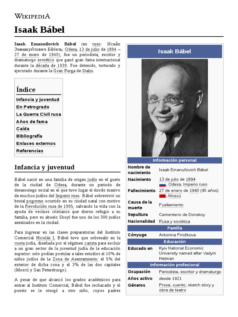 Isaak Bábel | PDF | Violencia