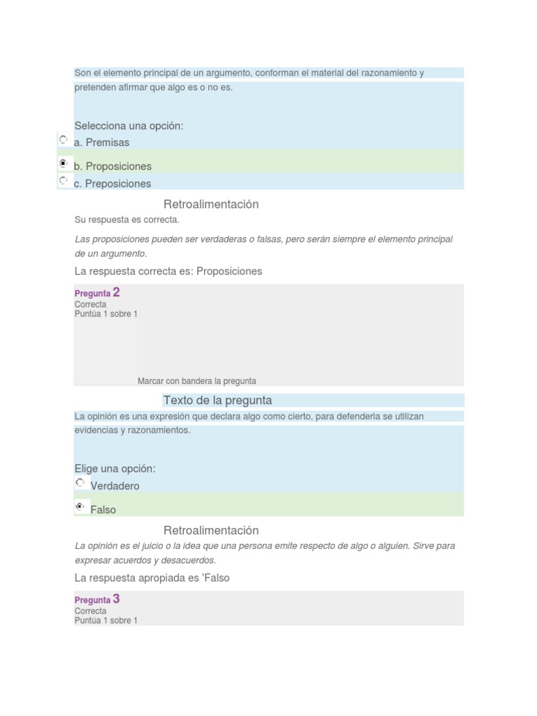 Actividad Formativa 7. Usar Argumentos RESPUESTAS | PDF | Argumento | Proposición