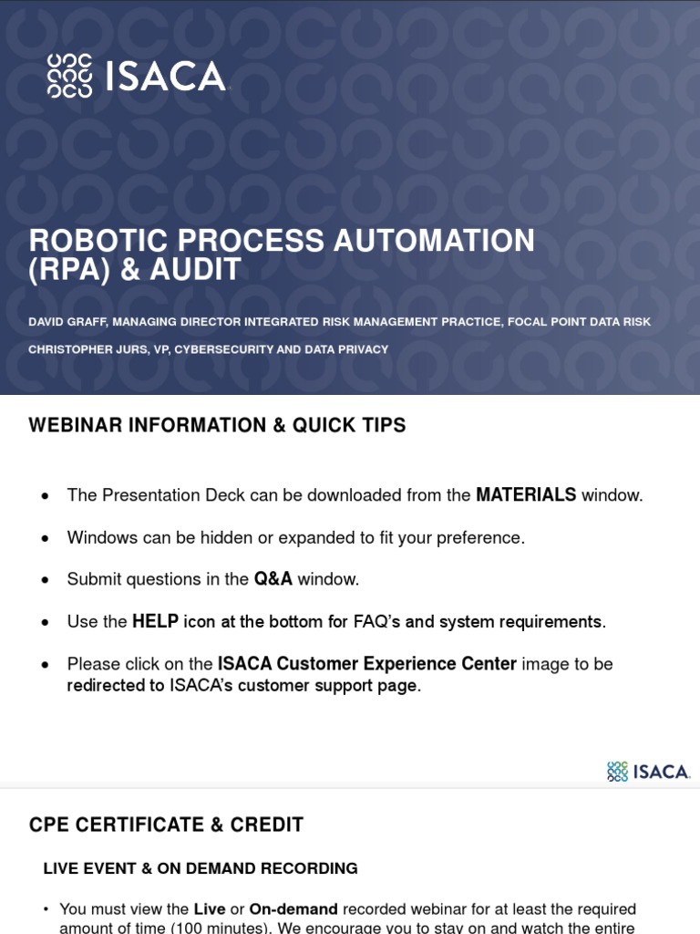 Robotic Process Automation and Audit | PDF | Automation | Artificial ...