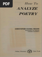 Understanding Poetry by J. Evans Pritchard | PDF