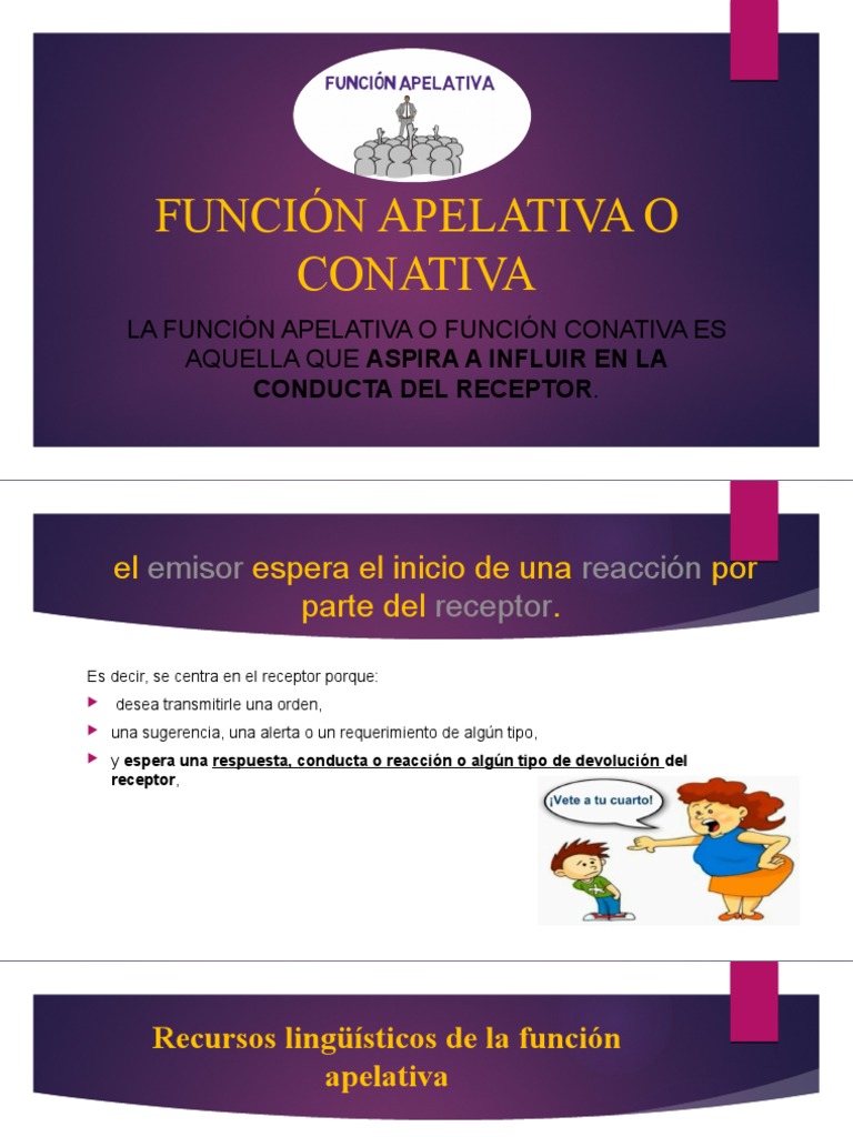 Función Apelativa o Conativa | PDF