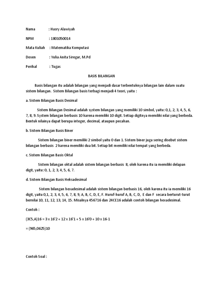 Sistem Bilangan dan Konversi | PDF