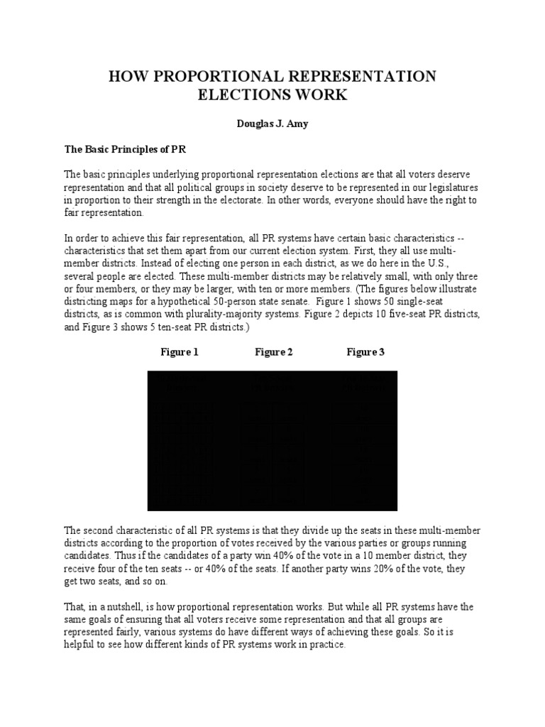 Understanding Proportional Representation | PDF | Voting | Public Opinion