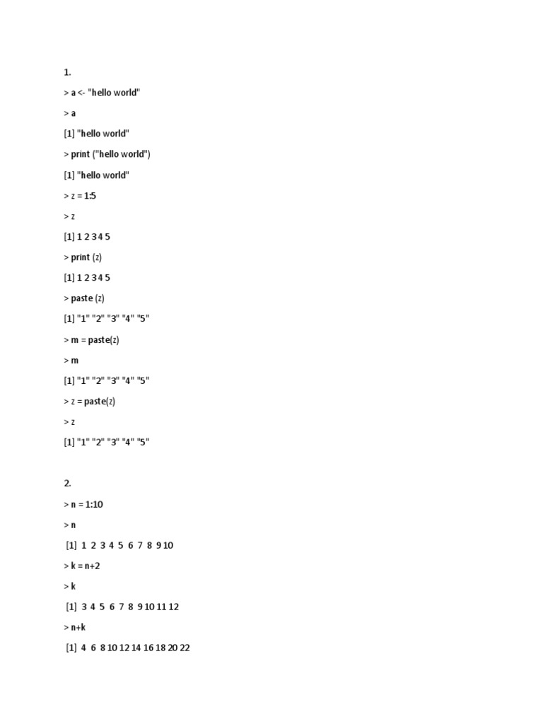 R Programming | PDF | Computer Programming | Computer Science