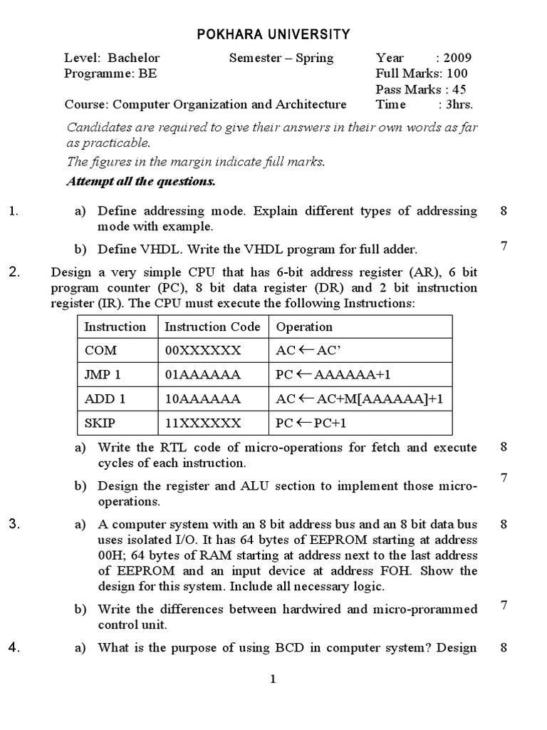 Computer Organization and Architecture | PDF | Input/Output | Central Processing Unit