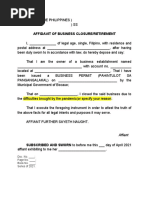 BIR Closure Letter | PDF | Business