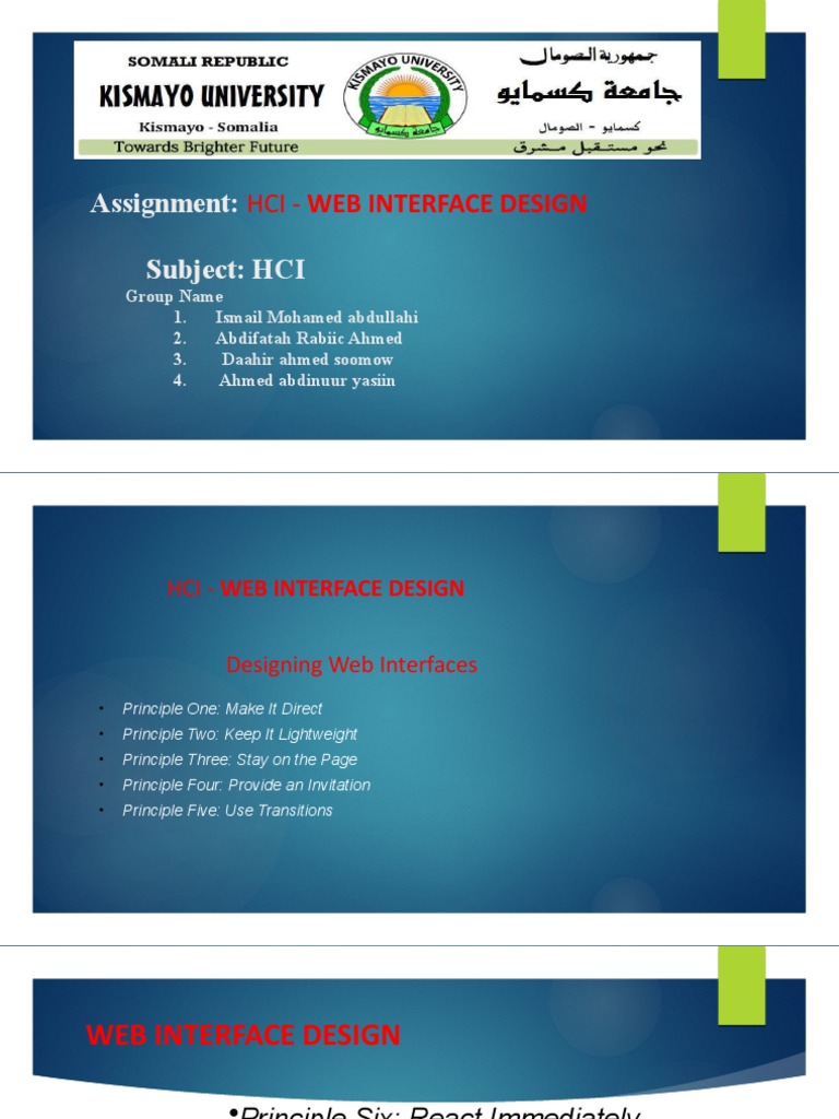 Assignment: Subject: HCI: Hci - Web Interface Design | PDF | Icon (Computing) | Human–Computer ...