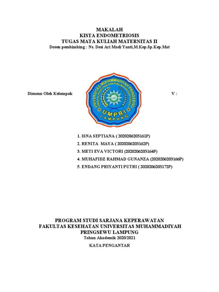 Jenis dan Diagnosis Kista Endometriosis | PDF