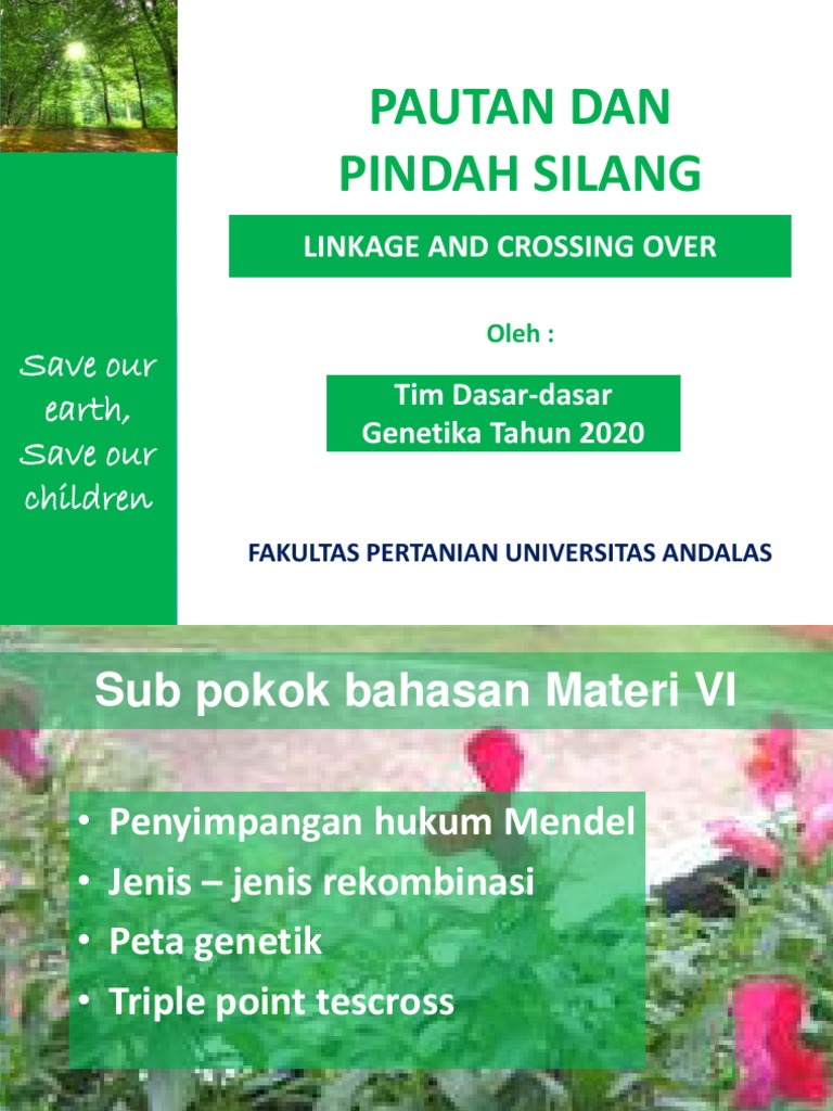 PK - Topik 6 - Pindah Silang Dan Pautan | PDF