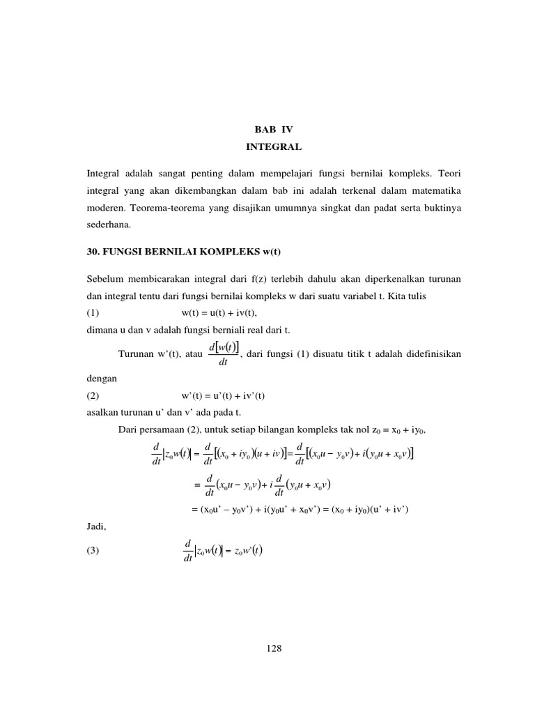 Bab-Integral Kompleks | PDF