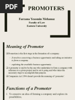 Promoter of A Company | PDF | Prospectus (Finance) | Fiduciary