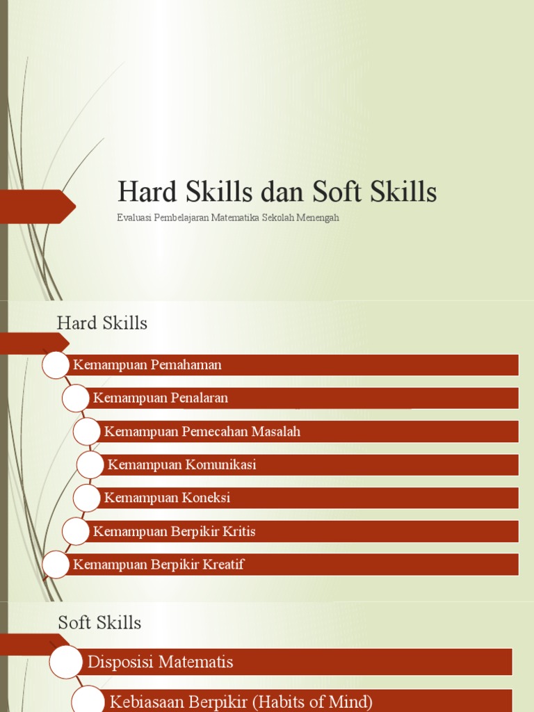 Hard Skills Dan Soft Skills | PDF