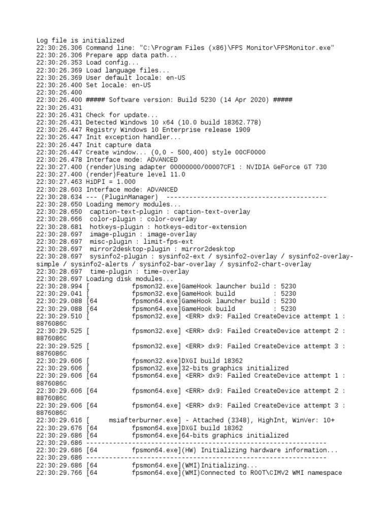FPSMonitor | PDF | Graphics Processing Unit | Windows 10