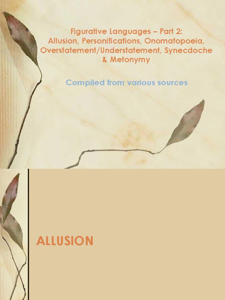 Figurative Language Part 2 | PDF | Intertextuality | Poetry