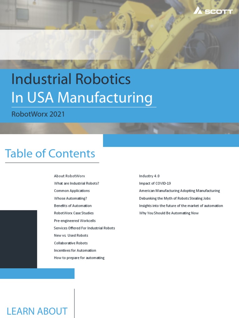 Industrial Robotics in USA Manufacturing E Book 2021 | Download Free ...