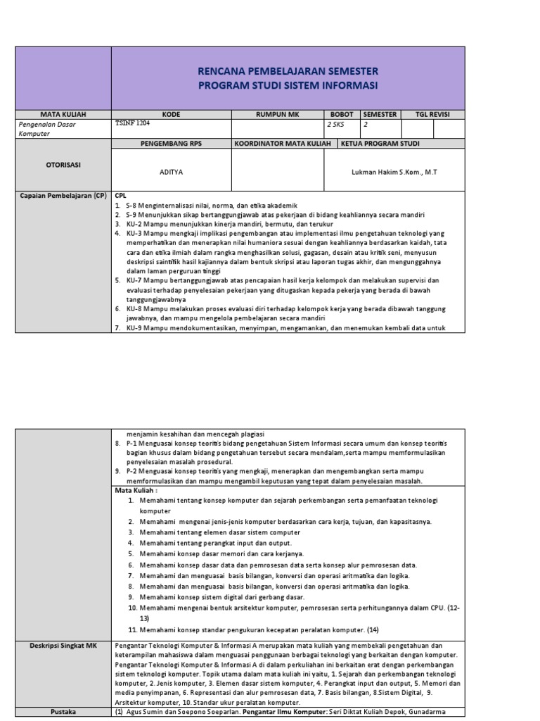 Pengenalan Dasar Komputer | PDF