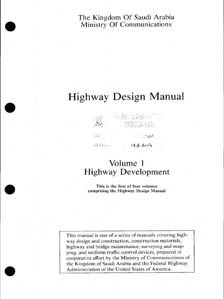 Highway Design Manual (V1) | Download Free PDF | Flood | Geodesy